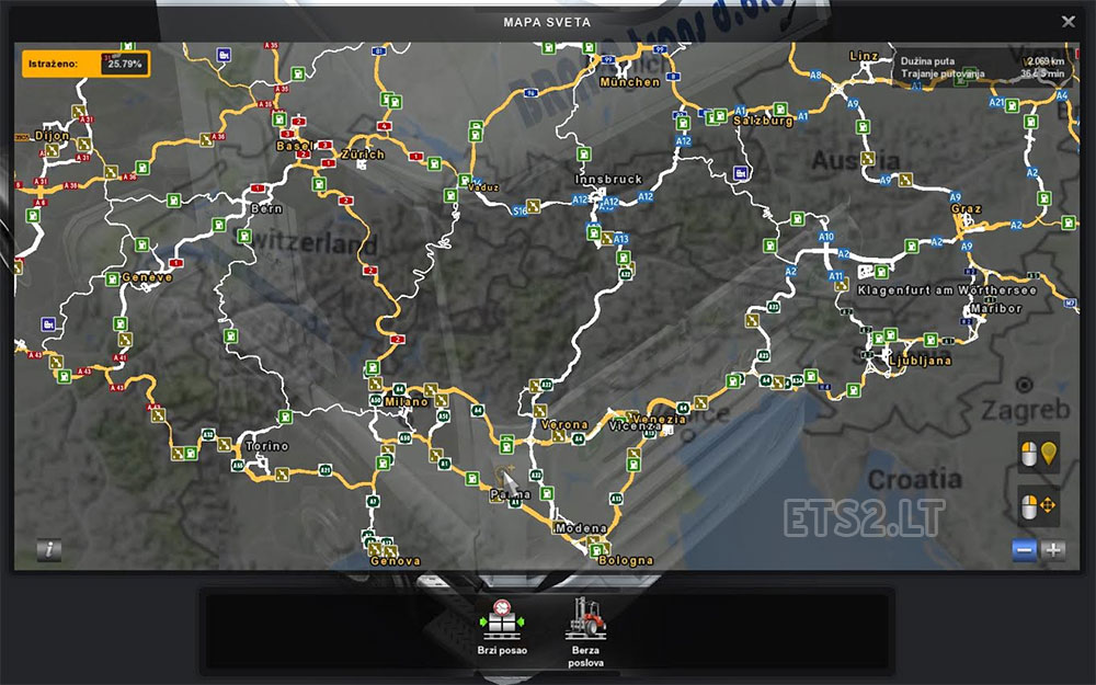Google maps Terrain Map By Gibanica ETS 2 Mods