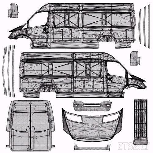 Template For Sprinter Long By Klolo901 ETS 2 Mods
