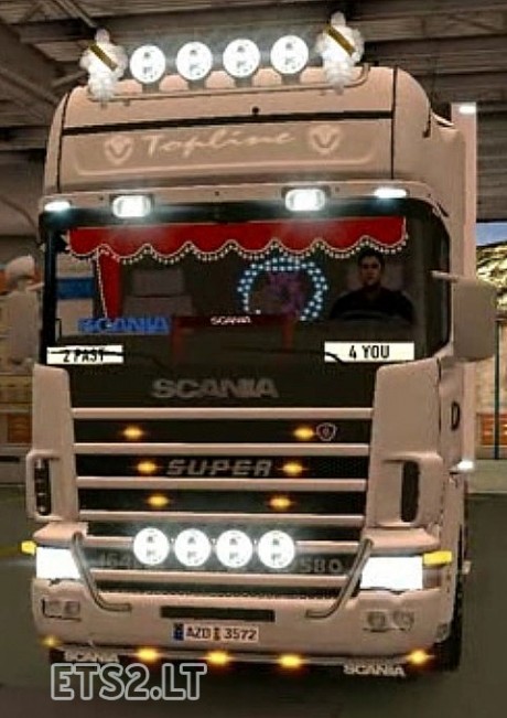 Scania 164L 580 open pipe | ETS 2 mods