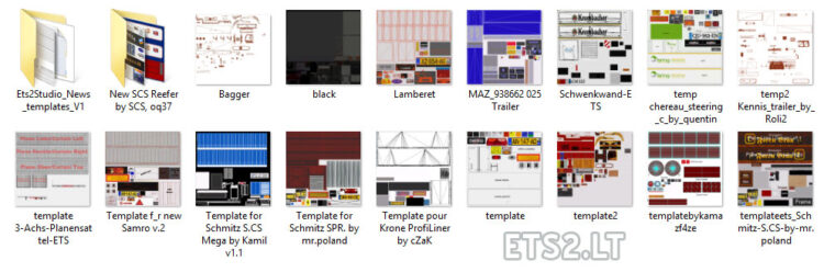 Templates for all Trucks and all Trailers-1 | ETS2 mods