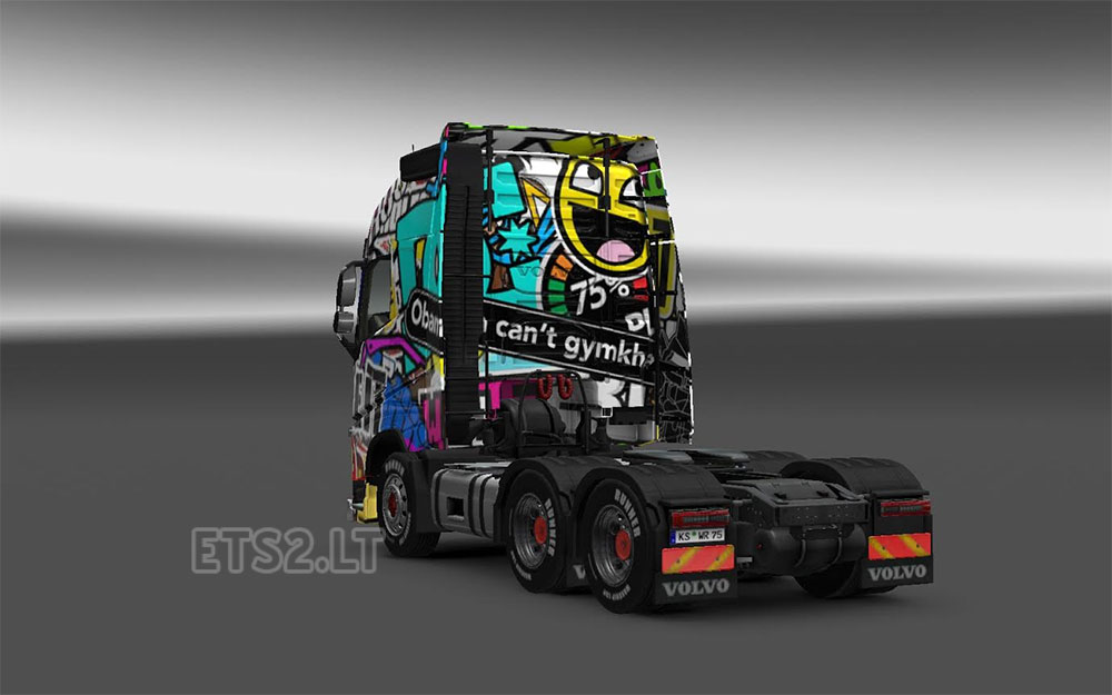 Volvo FH Sticker bomb Skin | ETS 2 mods