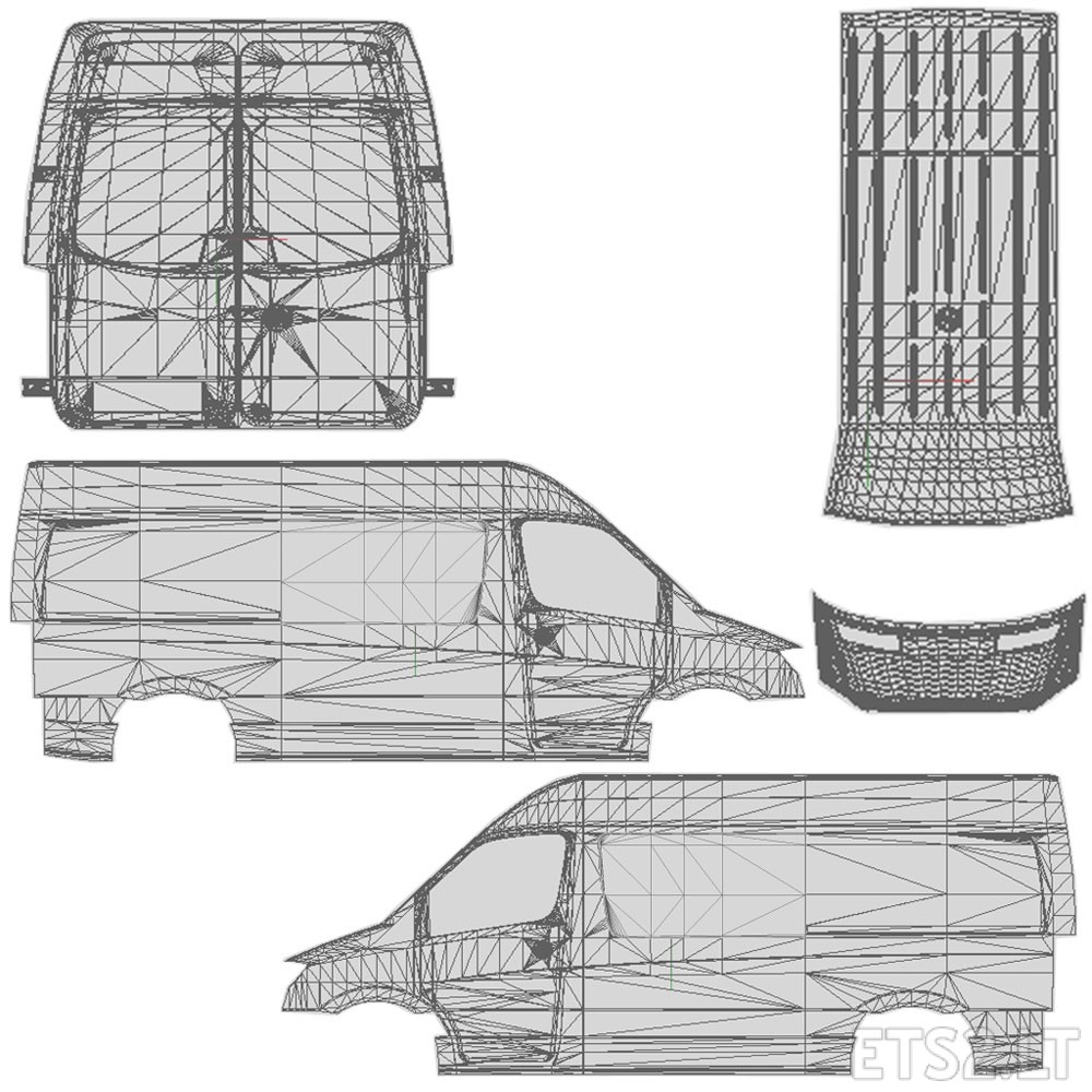Template For Mercedes Sprinter ETS 2 Mods