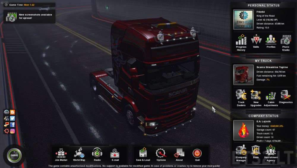 Tunnel Background Option for ETS2 | ETS 2 mods