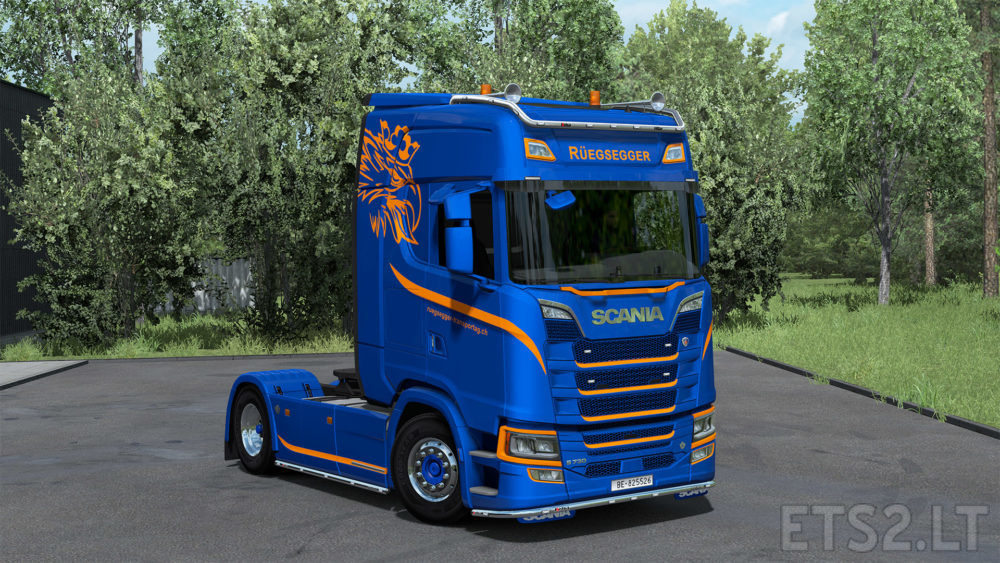 Scania Rüegsegger Transport Skin Pack | ETS 2 mods