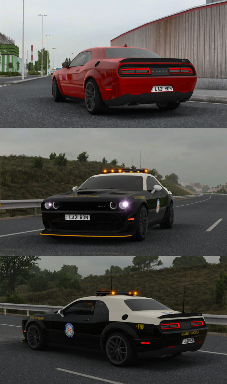 Dodge Challenger SRT Hellcat Widebody 2018 V1.1 1.45 | ETS 2 mods