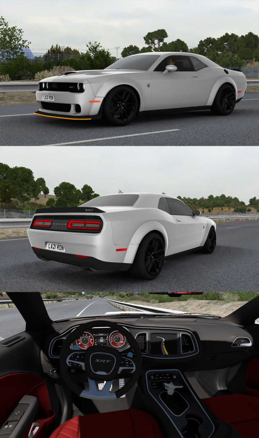 Dodge Challenger SRT Hellcat Widebody 2018 V1.1 1.45 | ETS 2 mods
