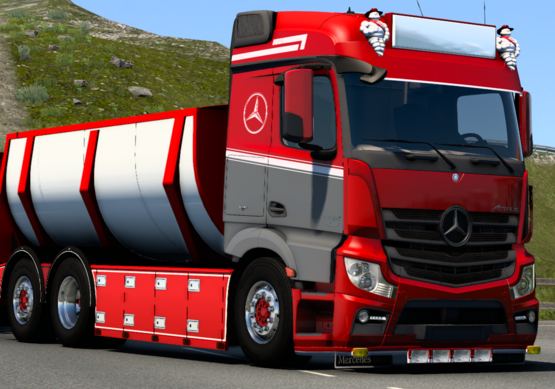 Mercedes Actros Asphalt Tandem | ETS2 mods