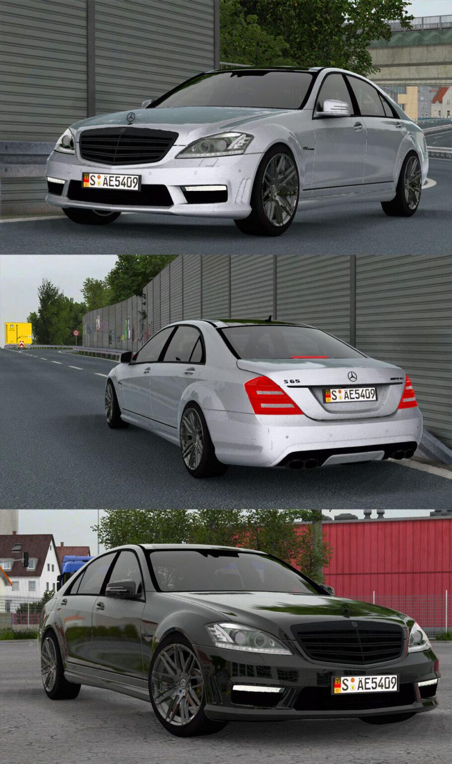 Mercedes-Benz W221 2012 S65 AMG V3.3 1.46 | ETS2 mods