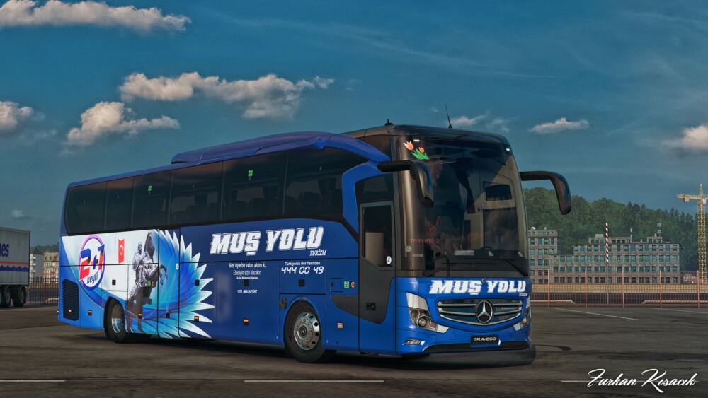 Mercedes-Benz New Travego 16 SHD – Muş Yolu | ETS 2 mods