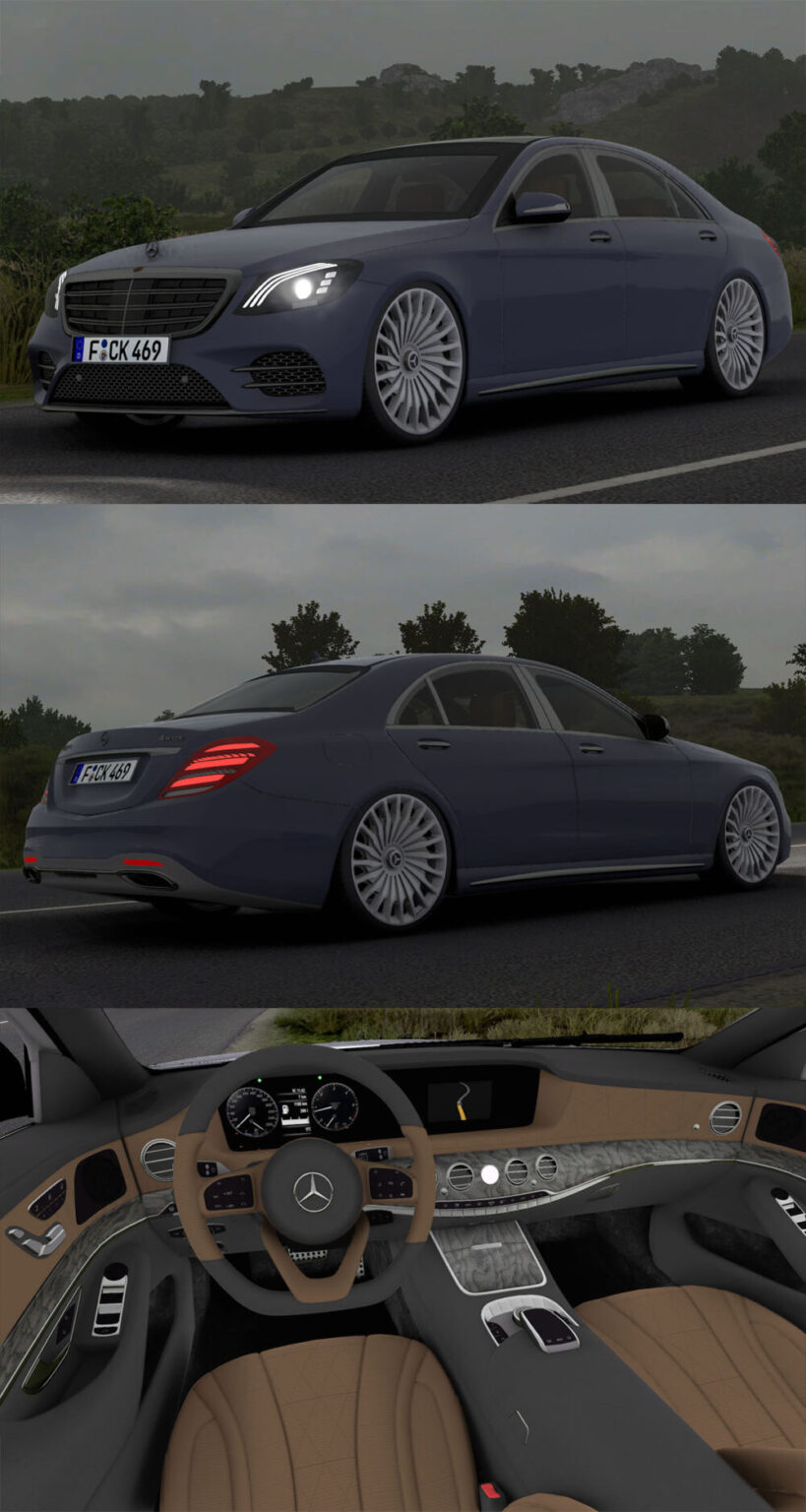 Mercedes-Benz W222 S-Class S-400d V4.4 1.46 | ETS 2 mods