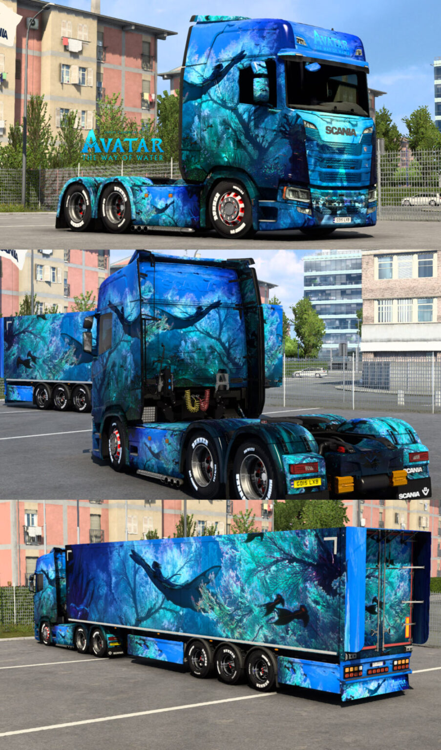 Scania Avatar The Way of Water Skin | ETS2 mods
