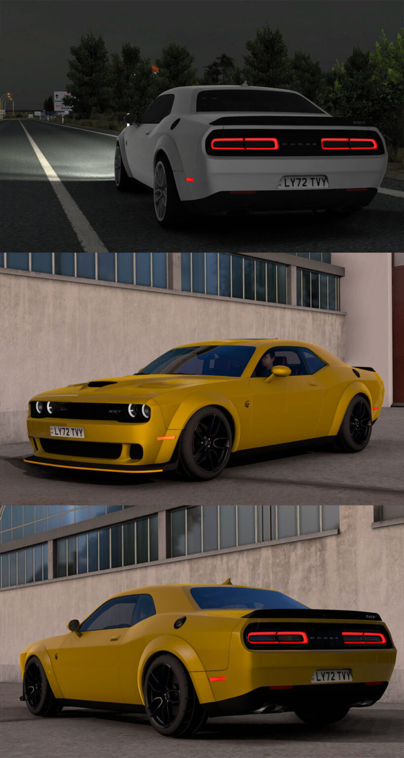 Dodge Challenger SRT Hellcat Widebody 2018 V1.3 1.47 | ETS 2 mods