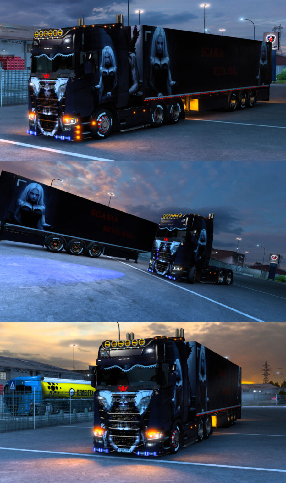 SCANIA DEVIL GIRL SKIN | ETS 2 mods