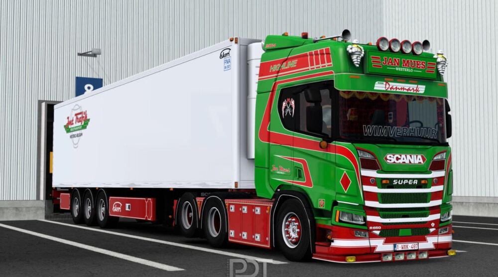 SCANIA R650 + TRAILER JAN MUES | ETS2 mods