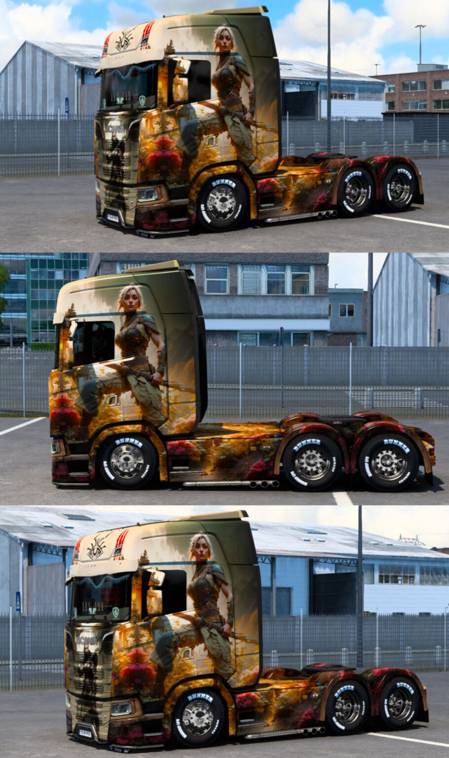 Warrior Girl Skin | ETS2 mods