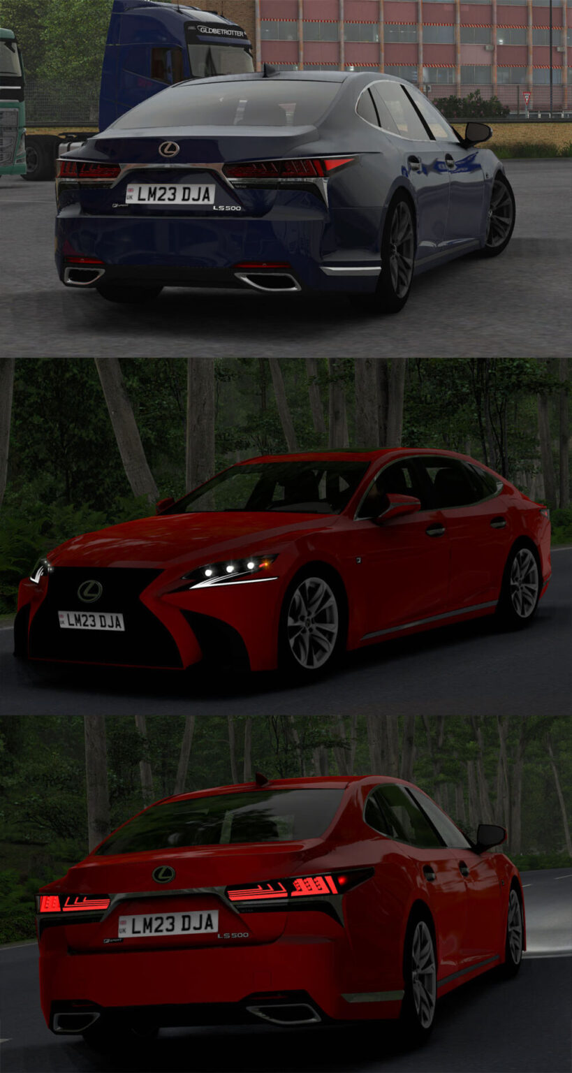 Lexus LS 500 F-Sport 2018 V1.1 1.48 | ETS 2 mods