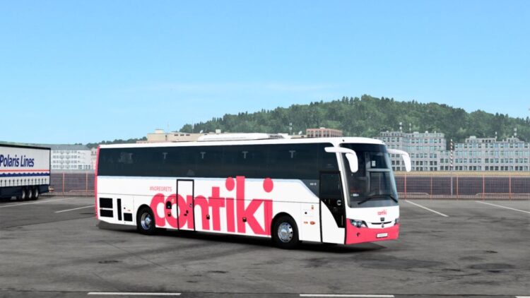 Temsa Safir Plus – Contiki Pink [SKIN] | ETS 2 mods