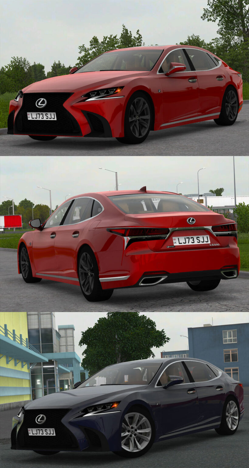 Lexus LS 500 F-Sport 2018 V1.2 1.49 | ETS 2 mods