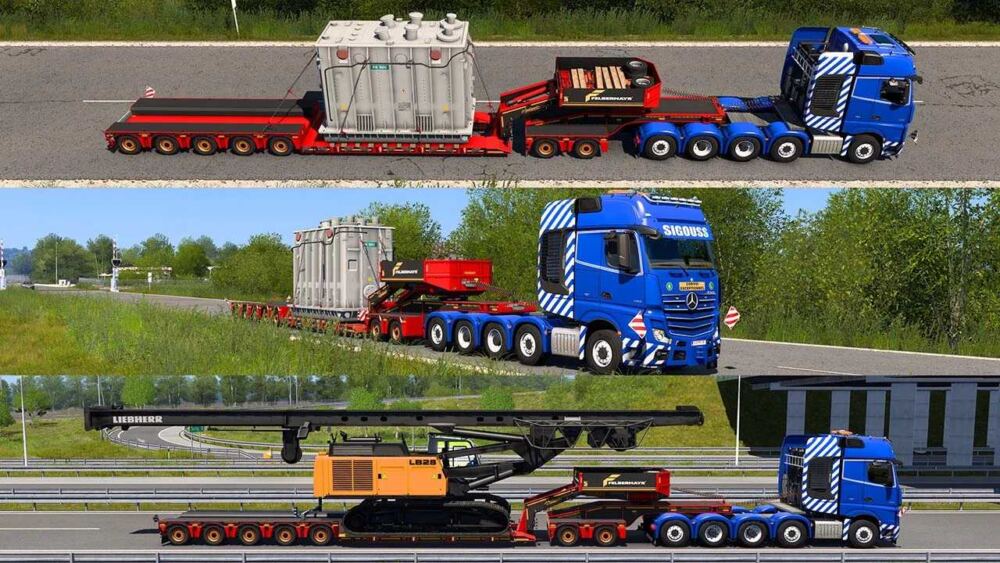 SCS Actros MP4 10×4 Chassis v1.0 | ETS2 mods