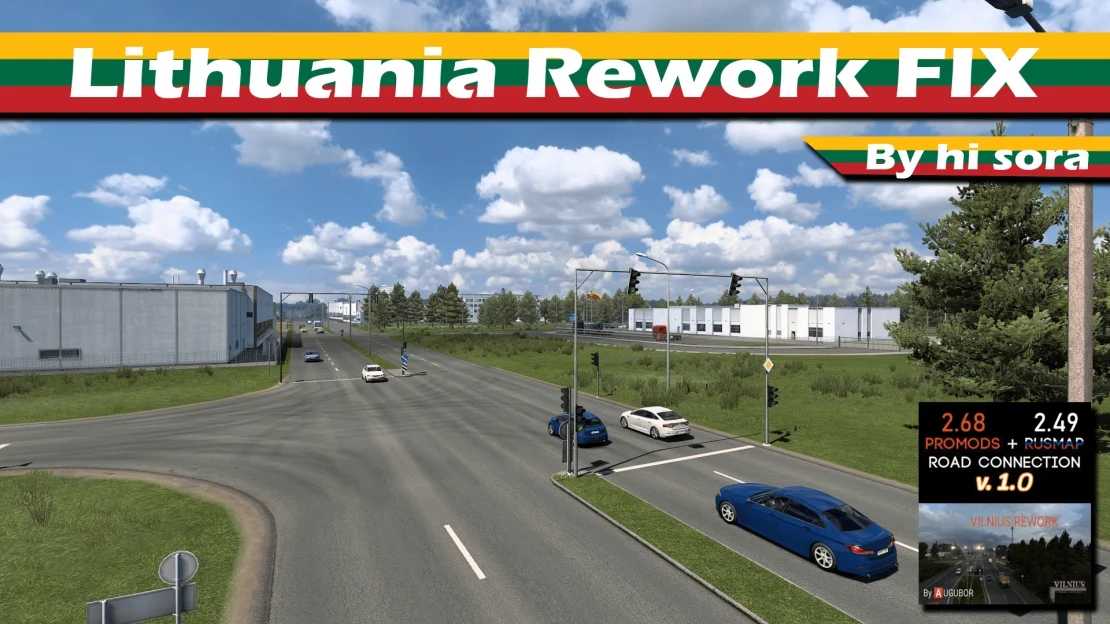 Lithuania Rework – Road Connection FIX v0.2 | ETS2 mods