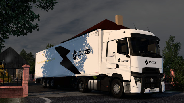 DOZE By Budda – Renault T Skin Pack, Schmitz S.KO | ETS 2 mods