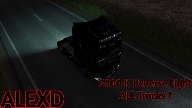 ALEXD 5500K Reverse Light | ETS2 mods