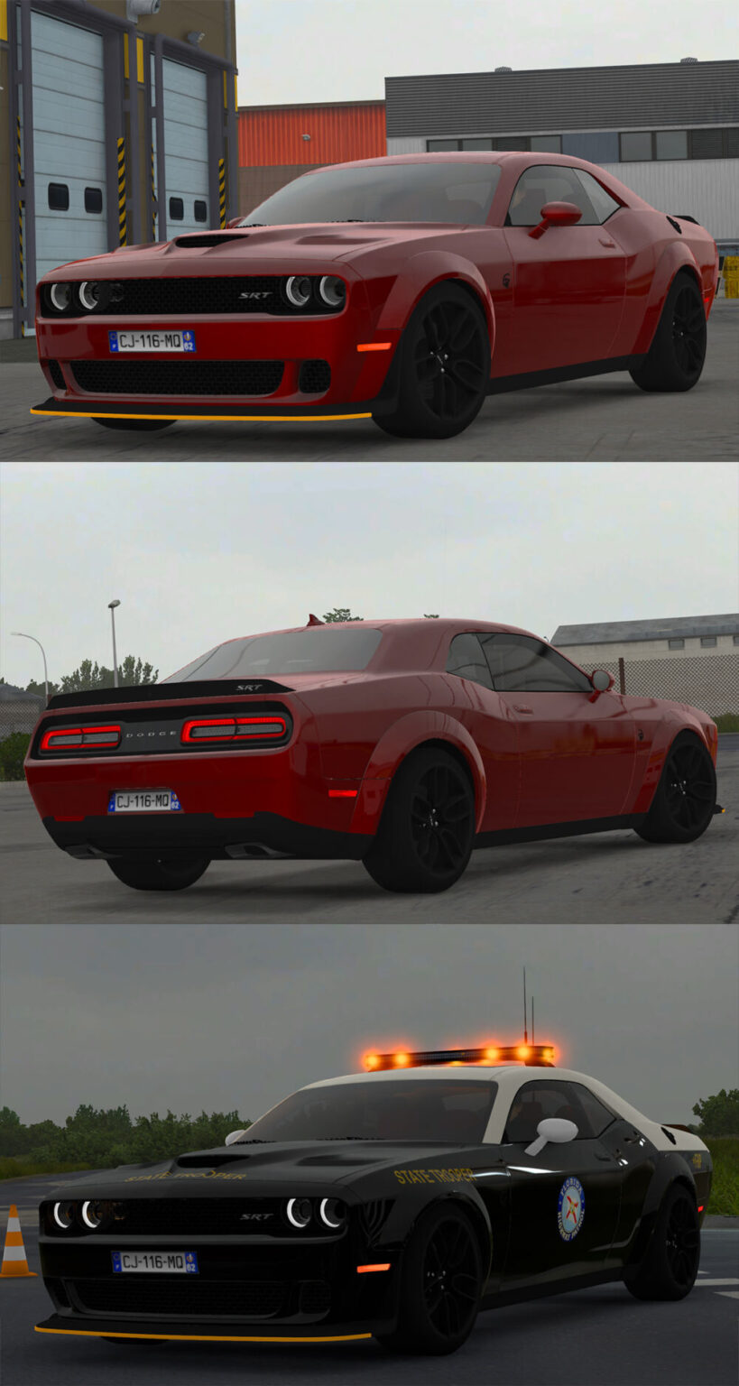 Dodge Challenger SRT Hellcat Widebody 2018 V1.8 1.50 | ETS 2 mods