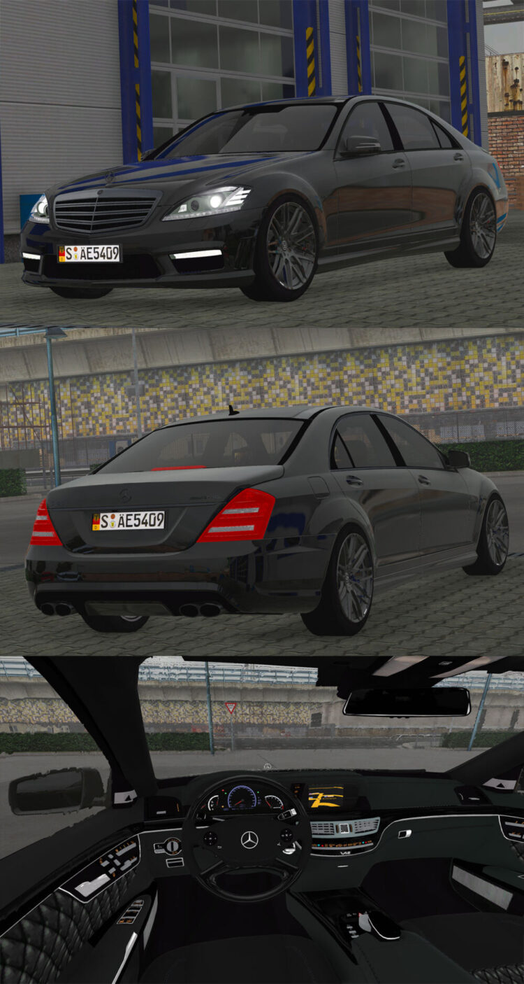 Mercedes-Benz W221 2012 S65 AMG V3.7 1.50 | ETS 2 mods