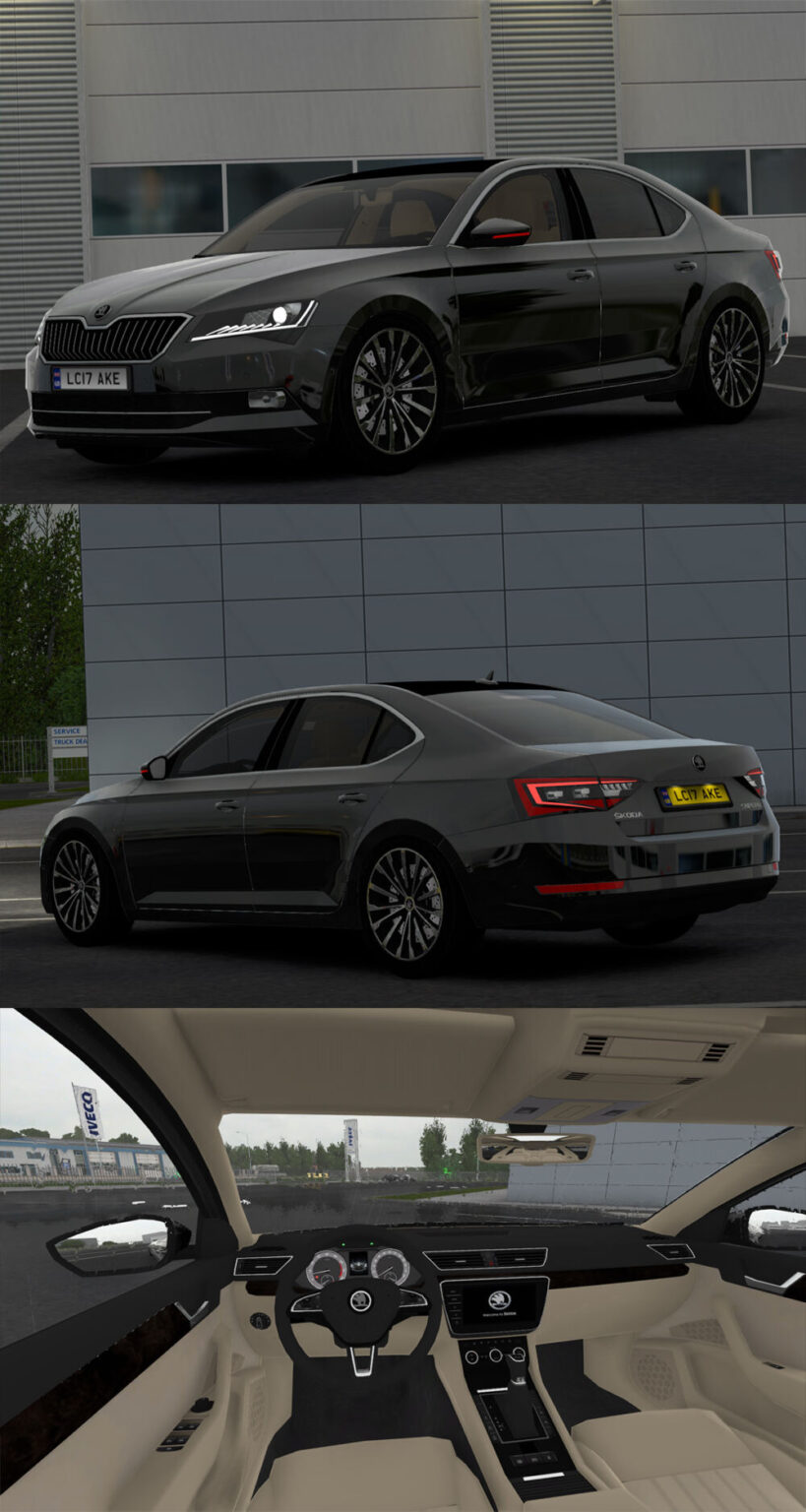 Skoda Superb B8 2017 V4.5 1.50 | ETS 2 mods
