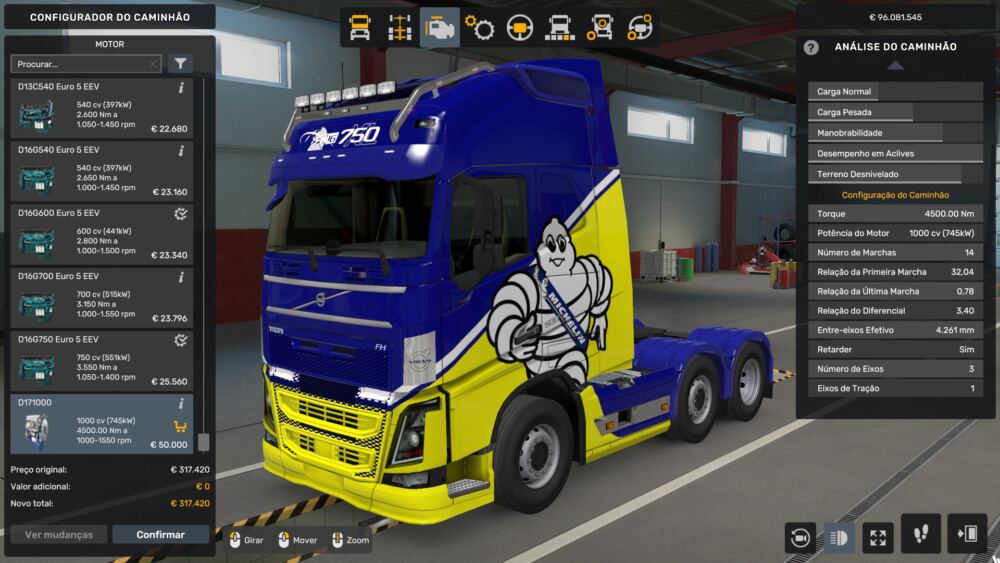 ENGINE D17 1000 HP VOLVO FH16 2012 BY RODONITCHO MODS 1.0 1.50 | ETS2 mods