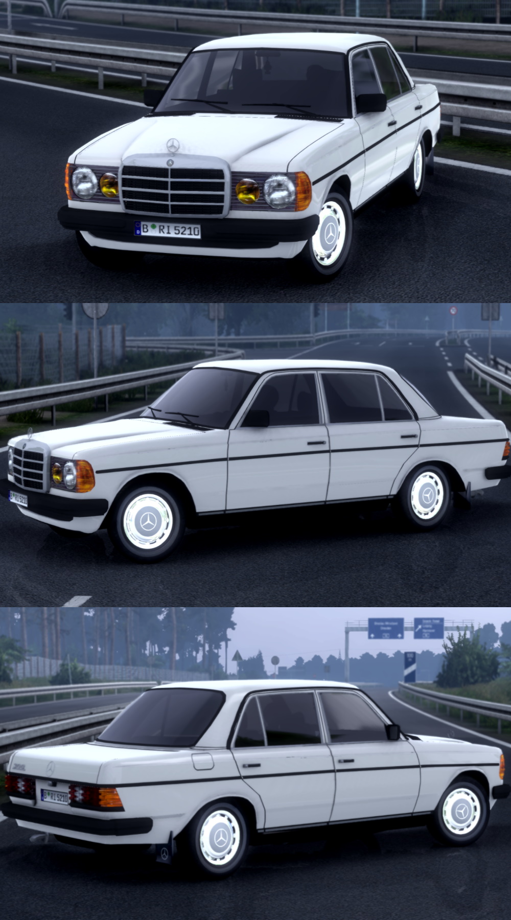 Mercedes-Benz 280E W123 1983 1.0 1.50x | ETS2 mods