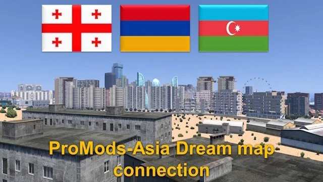 ProMods – Asia Dream Map Connection v0.8 | ETS 2 mods