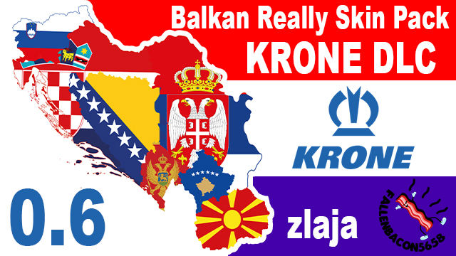 Balkan Really Skin Pack KRONE dlc 0.6 by zlaja | ETS 2 mods