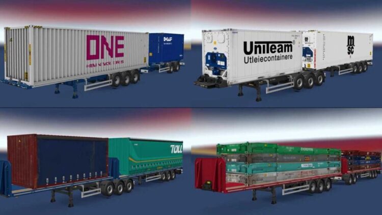 Freight Market Doubles + Arnook’s Container Pack Patch v1.50 | ETS 2 mods