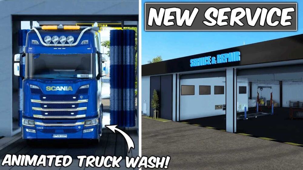 New Service v1.50 fixed | ETS 2 mods