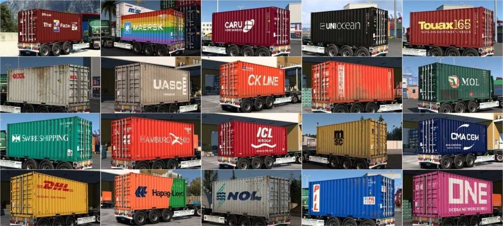 container chassis | ETS2 mods