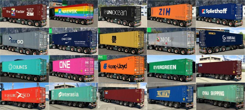 container trailer | ETS2 mods