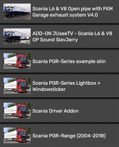 [Add-On] SlavJerry Scania L6 & V8 Open Pipe FKM Garage | ETS 2 mods