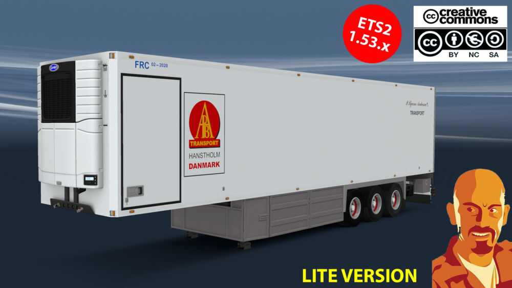 P. BJARNE ANDERSEN LAMBERET TRAILER v1.0 ETS2 1.52-1.53.x | ETS 2 mods