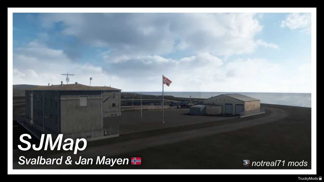 SJMap Jan Mayen v4.0 [1.52] | ETS 2 mods
