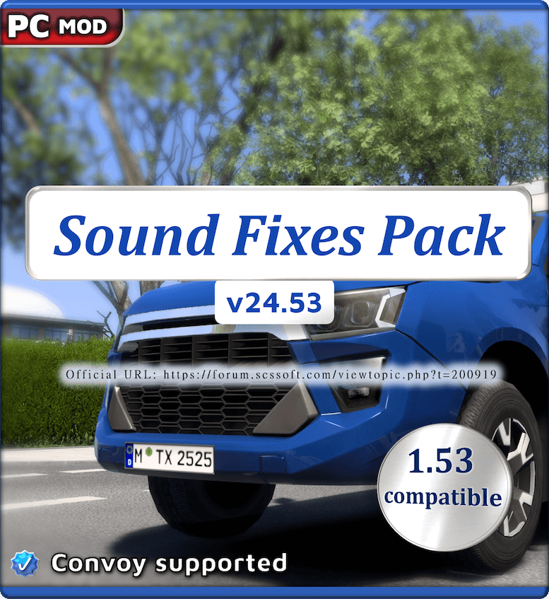Sound Fixes Pack v24.53 for 1.53 open beta only | ETS 2 mods