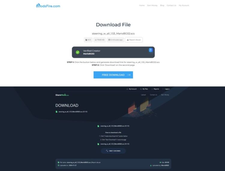 Steering wheels for all trucks 1.53 | ETS 2 mods