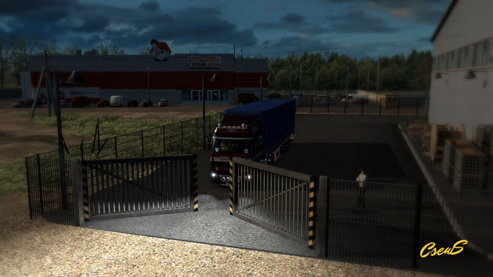 Animated gates in companies v4.8 [Schumi] [1.53] | ETS 2 mods