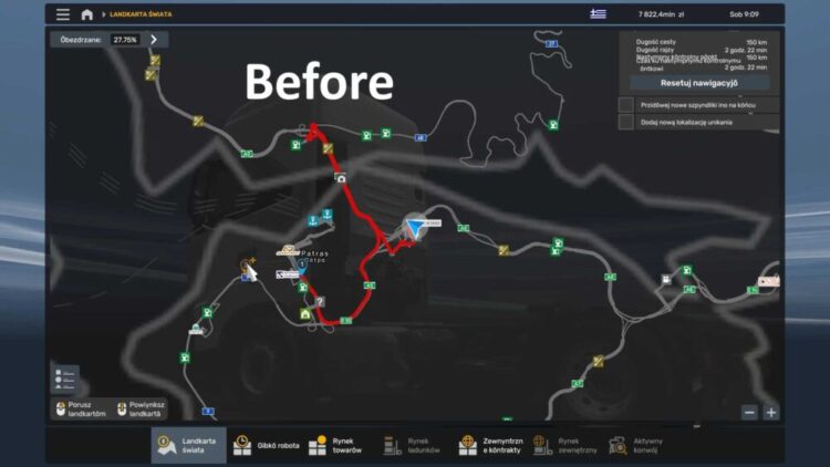 greece map | ETS2 mods