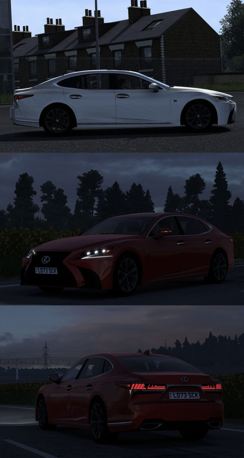 Lexus LS 500 F-Sport 2018 V1.6 1.53 | ETS2 mods