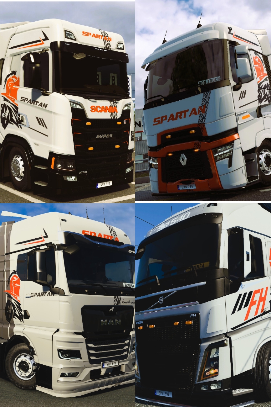 Spartans 4k skin | ETS 2 mods