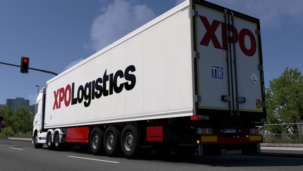 XPO LOGISTICS KRONE COOL LINER BY RODONITCHO MODS 1.0 1.53 02 12 2024 ...