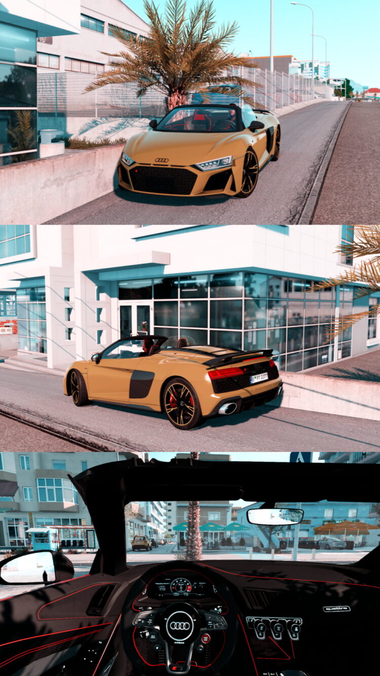 2021 Audi R8 V10 Spyder 1.0 1.53x | ETS 2 mods