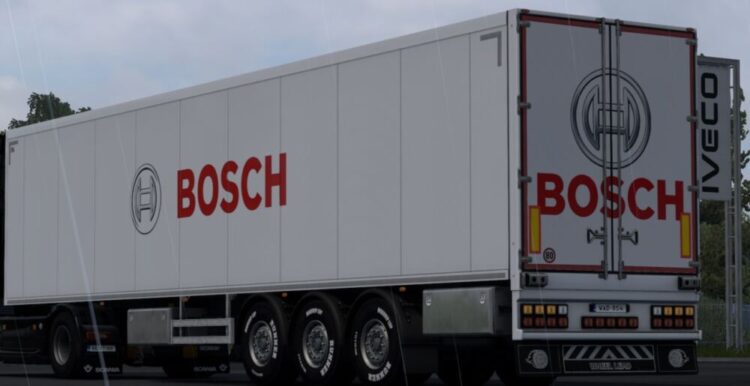 Bosch trailer mod ETS2 (SCS box trailer) | ETS 2 mods