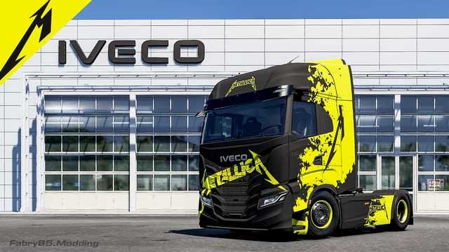 Iveco S-Way Metallica Edition Skin v1.0 | ETS2 mods
